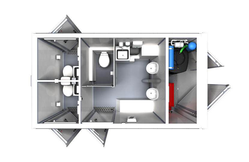 Mobile Toilet Space 2+1 | Boss Cabins | We Mean Business
